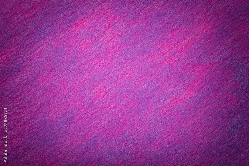 Structure of dark purple background with blue spots of felt fabric ...