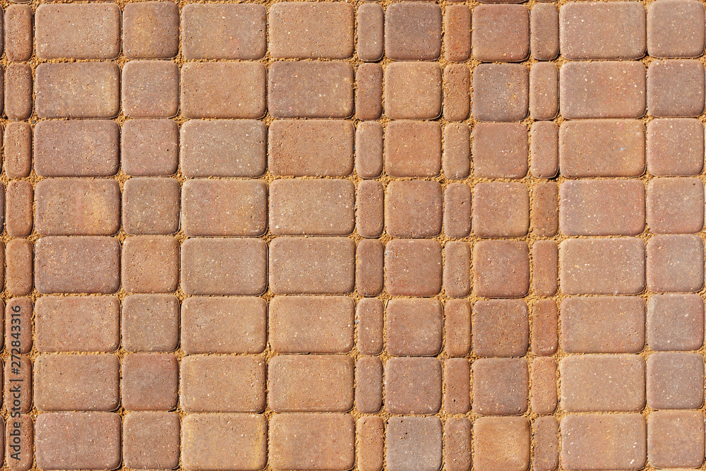 The surface is paved with road tiles of different sizes (multi format ...