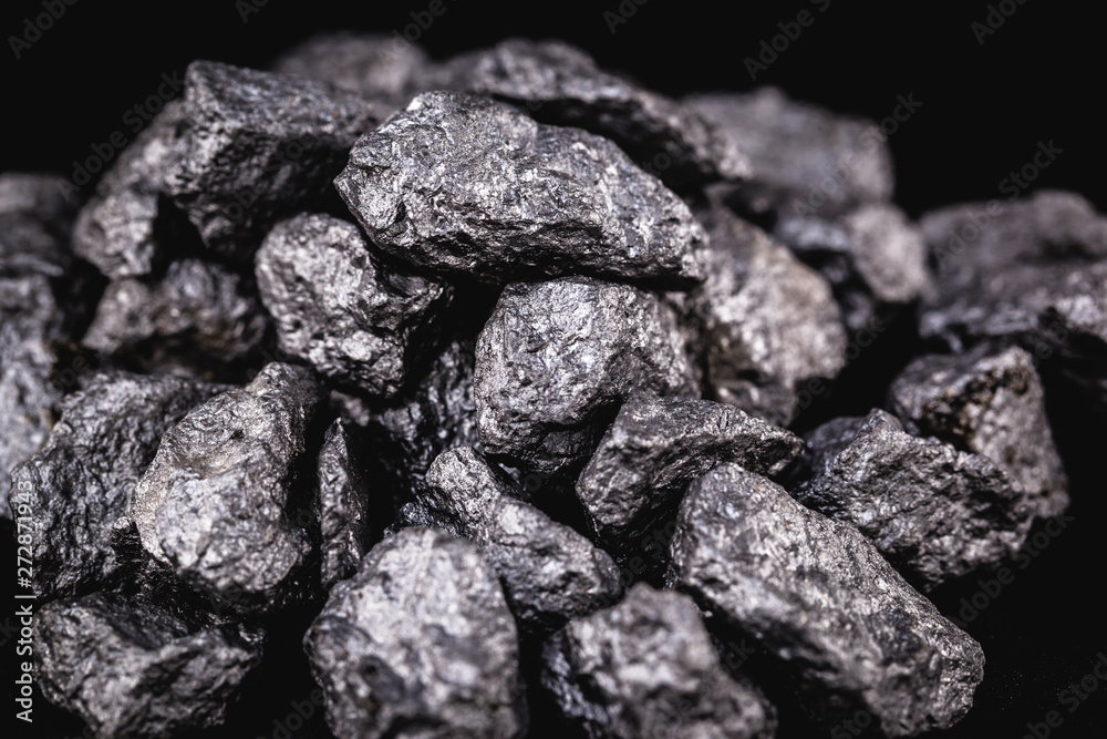 Niobium stone, mineral found in Brazil, used in metallurgy. Stock Photo ...