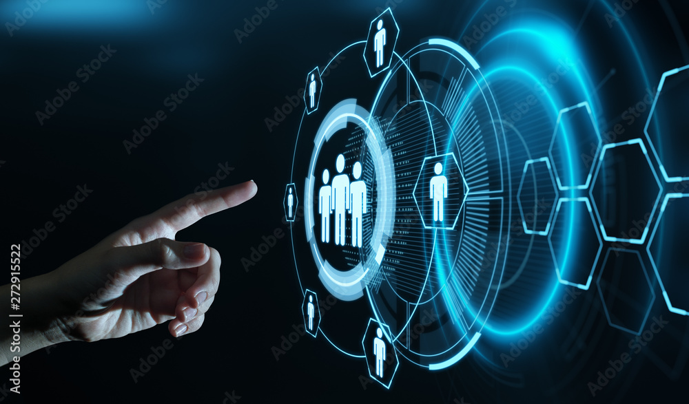 Human Resources HR management Recruitment Employment Concept Stock-Foto ...