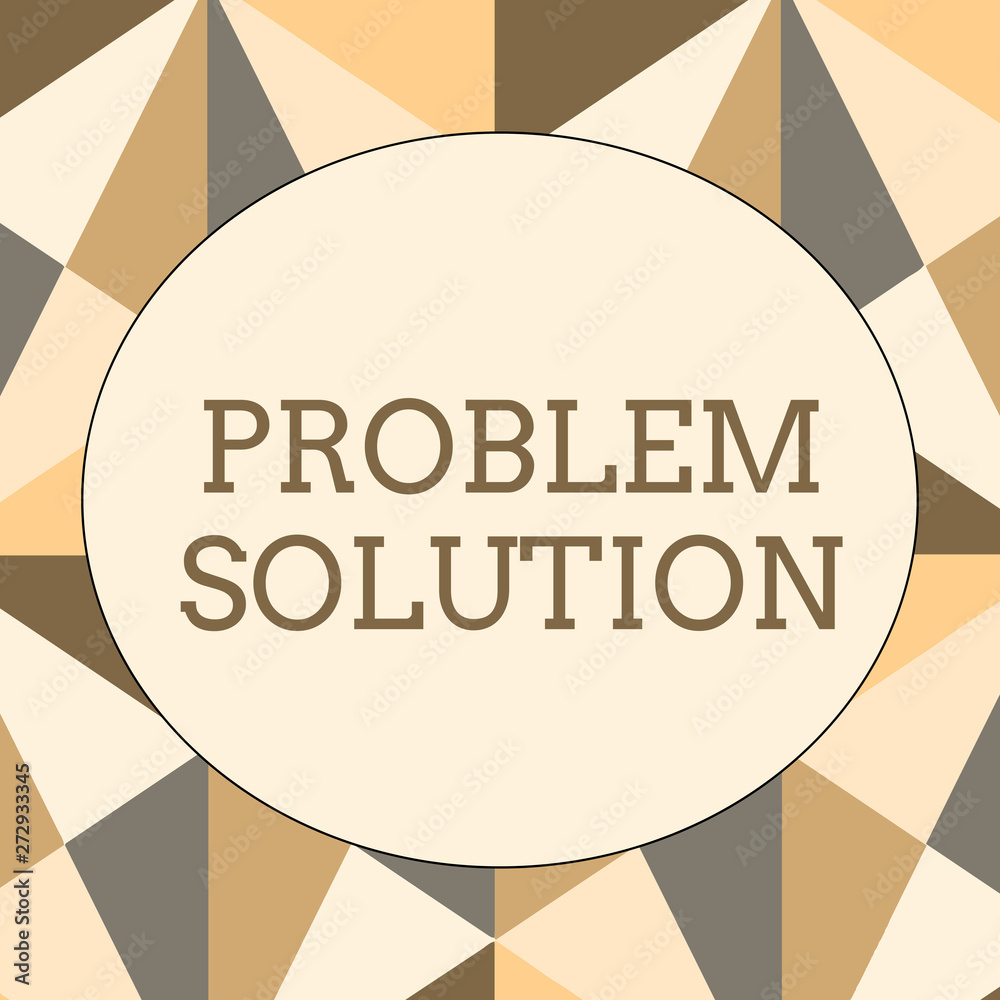 Handwriting text writing Problem Solution. Conceptual photo solving consists of using generic ...
