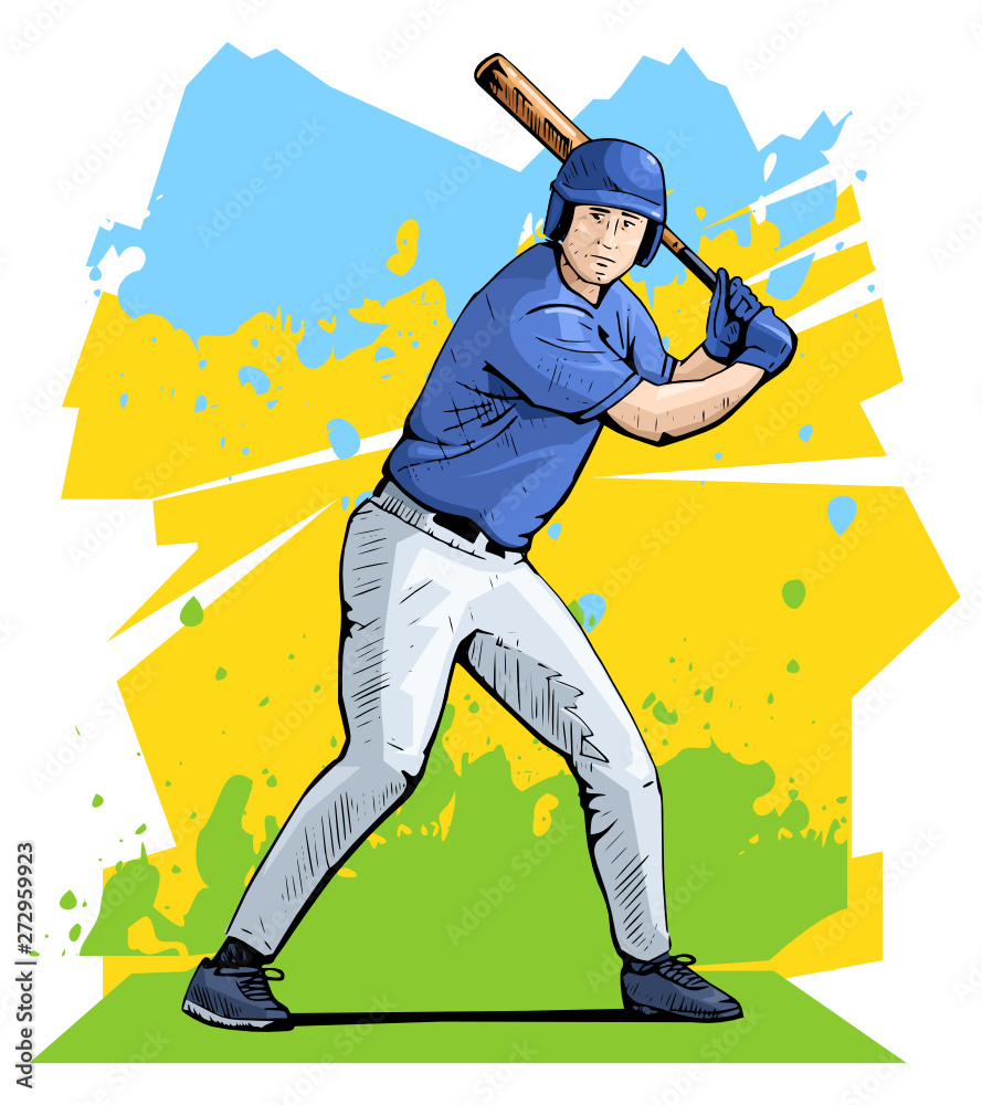 Baseball Player Vector