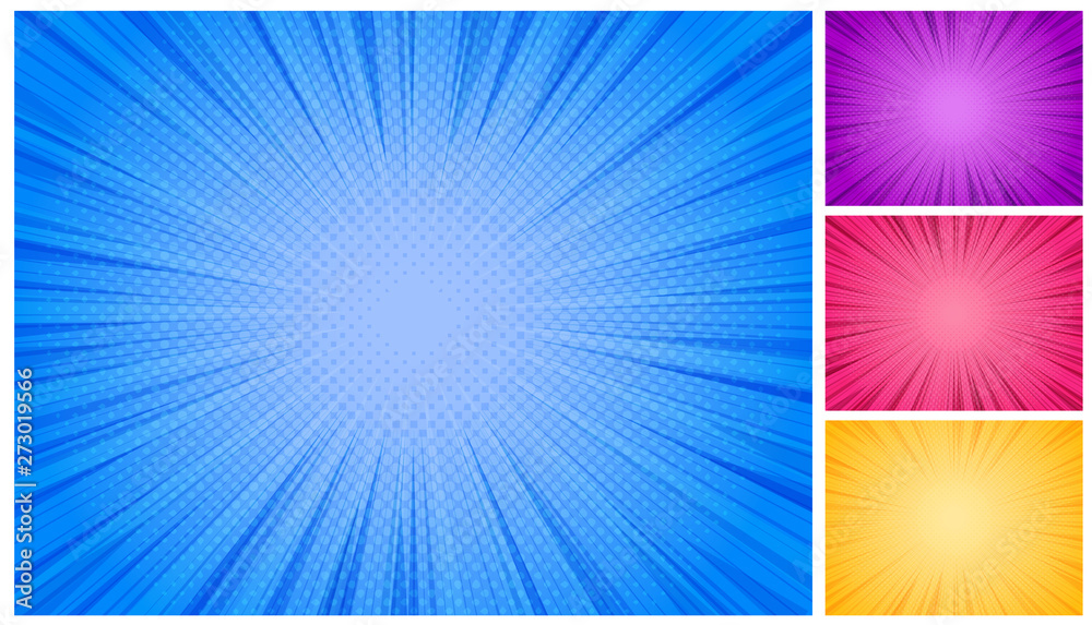 Comics blue background. Super vector illustration for design, text and ...