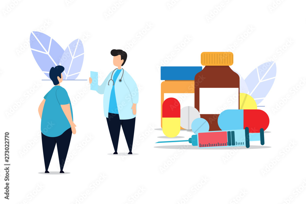 medical medication flat creative illustration vector of graphic , small ...