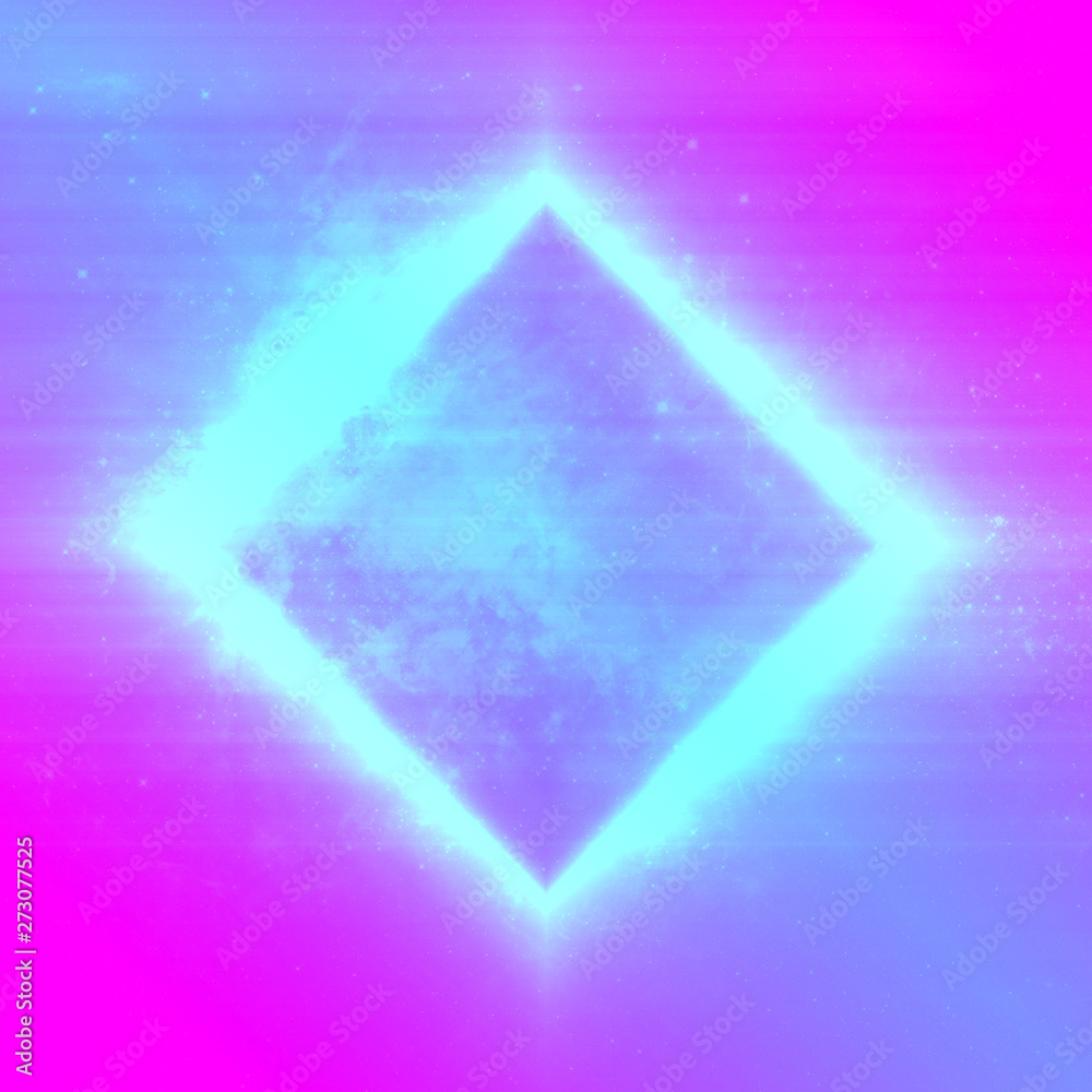 Texture and background with retro neon lights in the style of Synthwave ...