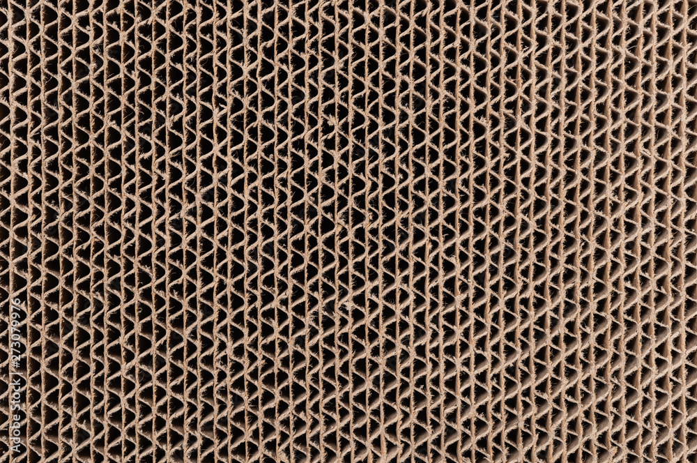 cross section of cardboard corrugated pattern as baskground and texture ...
