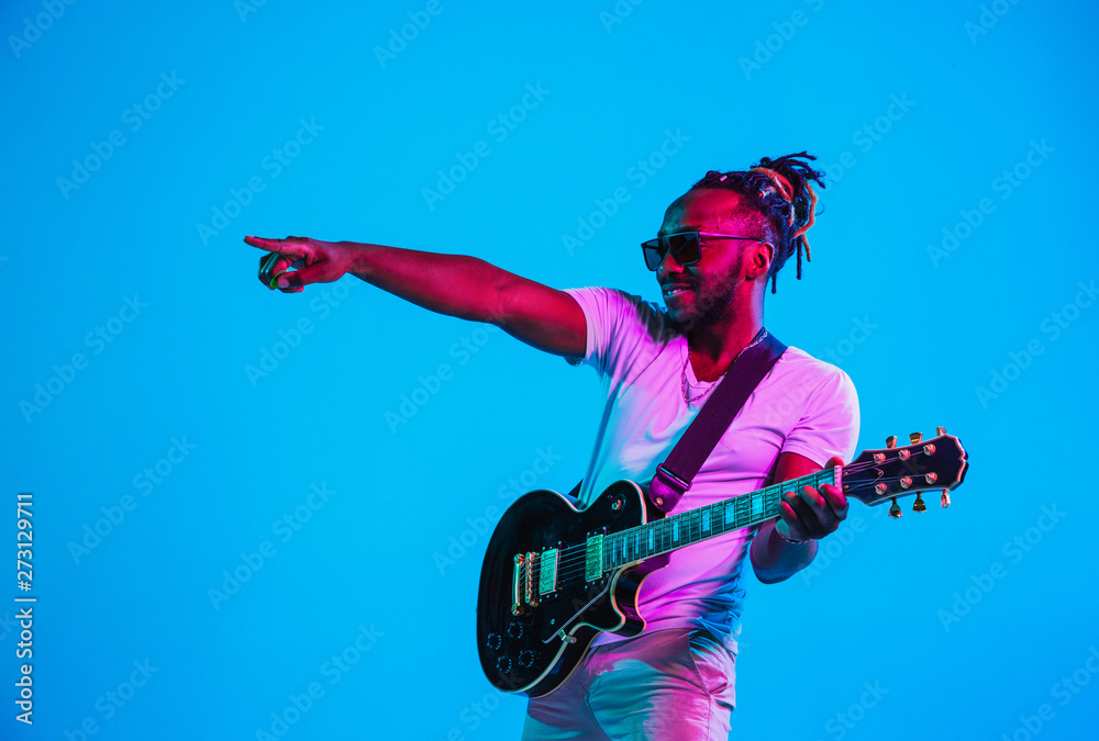 Blue Rockstar Background