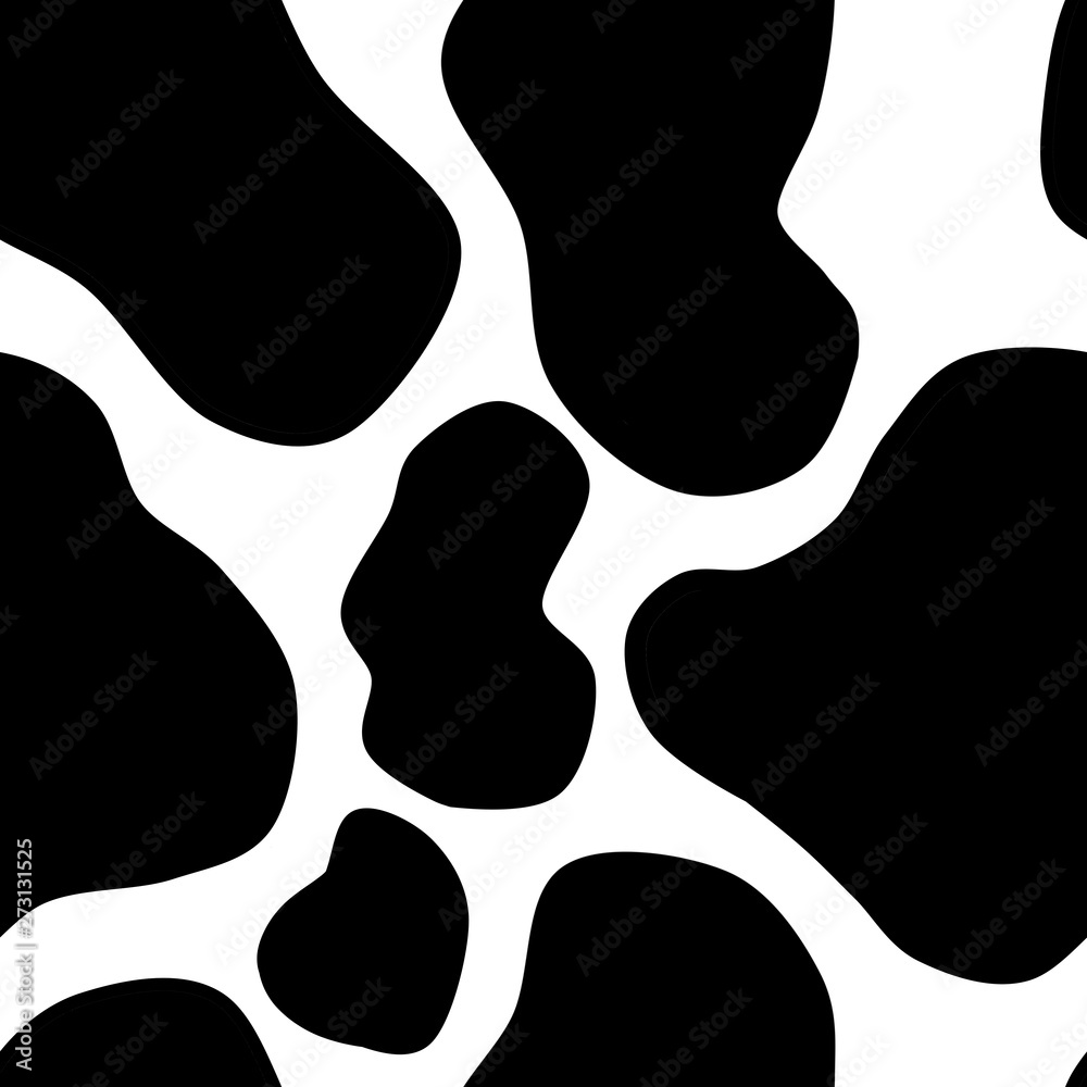 seamless drawing of cowhide pattern. dalmatians illustration. Stock ...