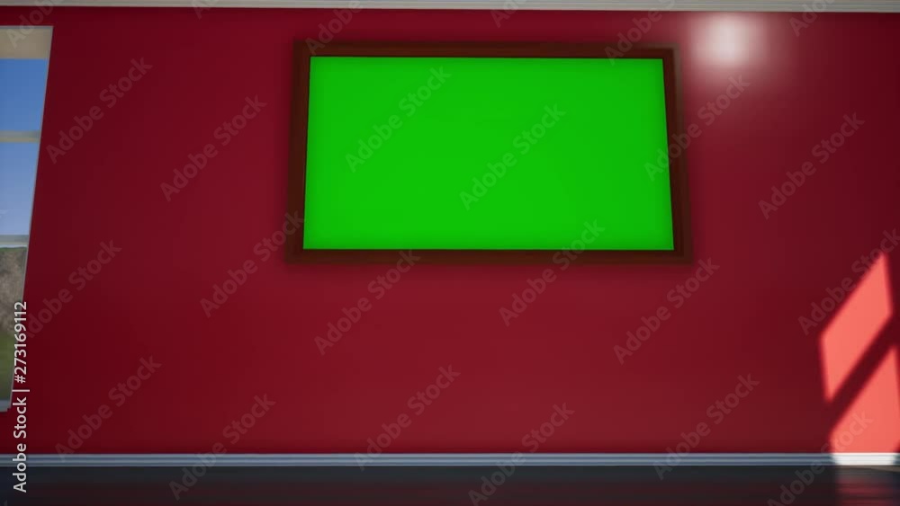 Photo Frame with Green Screen in the Dark. Stock Video | Adobe Stock