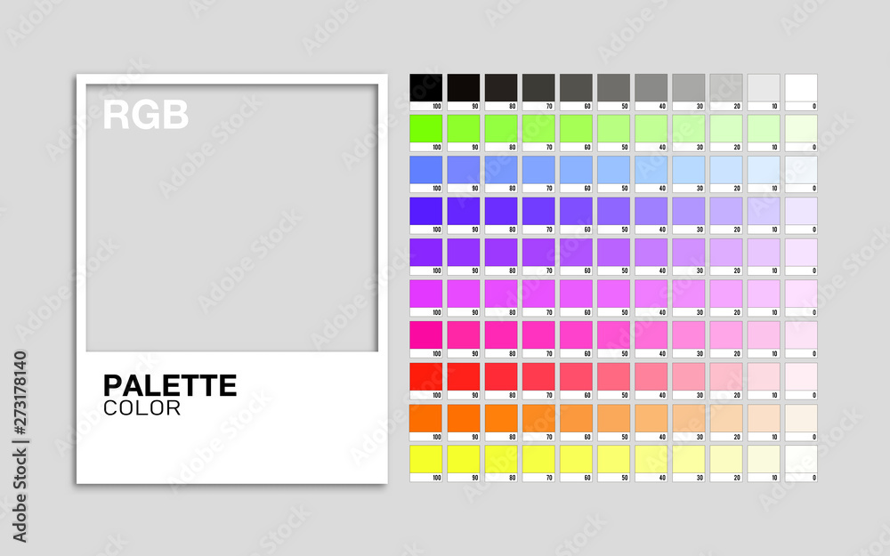 Palette color RGB vector Stock Vector | Adobe Stock