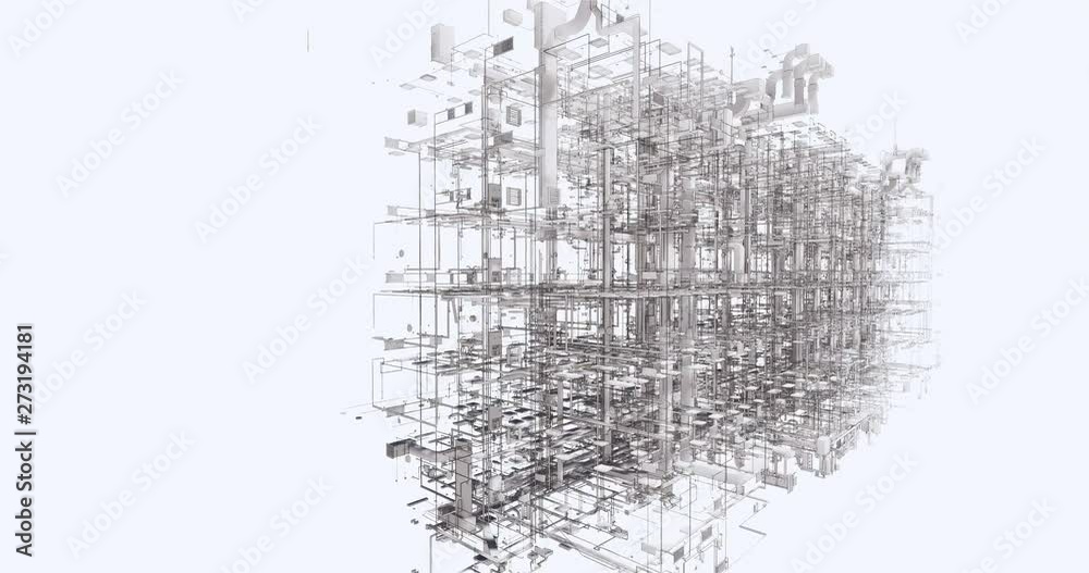 Conceptual visualization of the BIM model utilities of the building ...