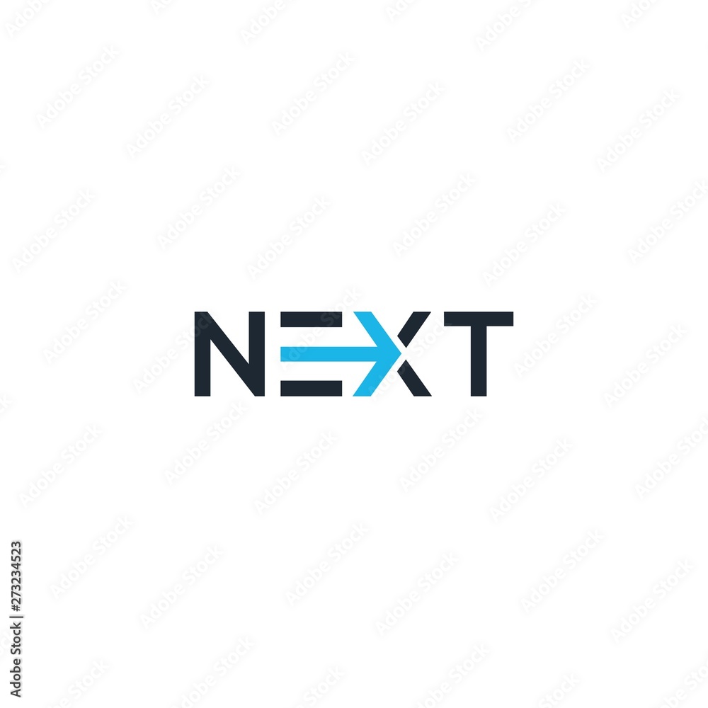 next typography logo illustration vector graphic download Stock Vector ...