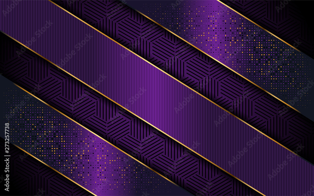 elegant purple background with luxurious line shape Stock Vector ...