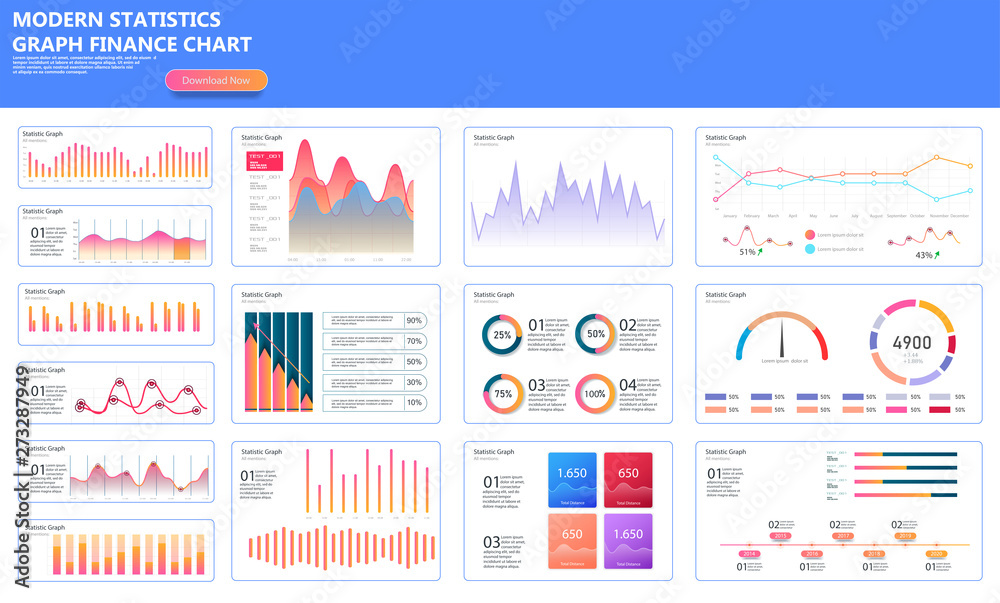 Infographic elements data visualization vector design template. Can be ...