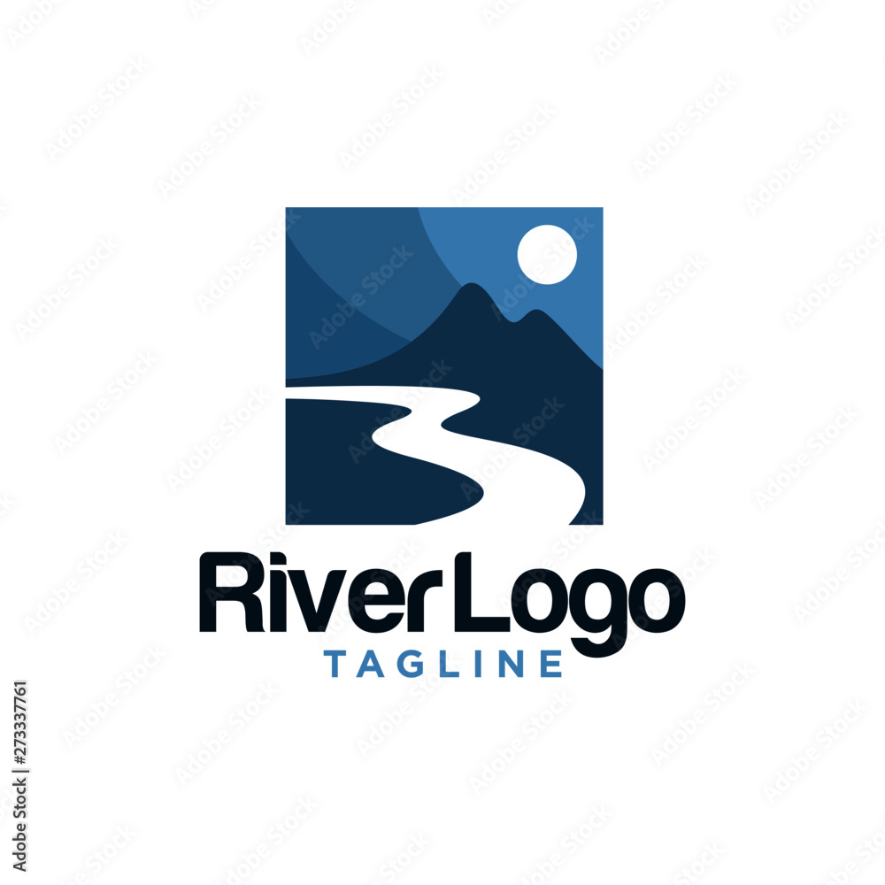 River Logo Images Stock Vector | Adobe Stock