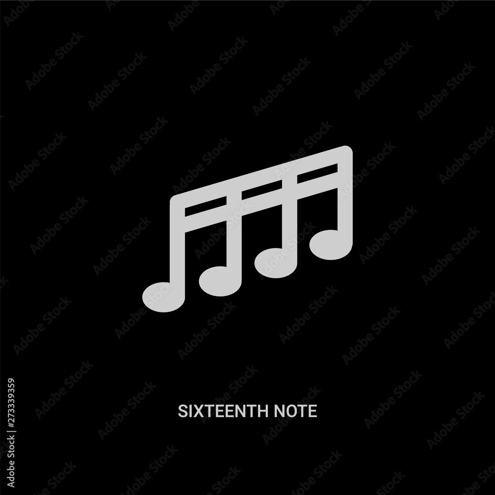 16th Note Vector