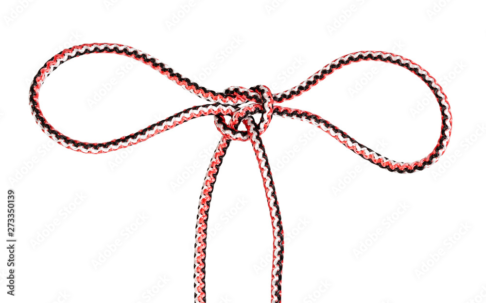 another side of handcuff knot tied on rope Stock Photo | Adobe Stock