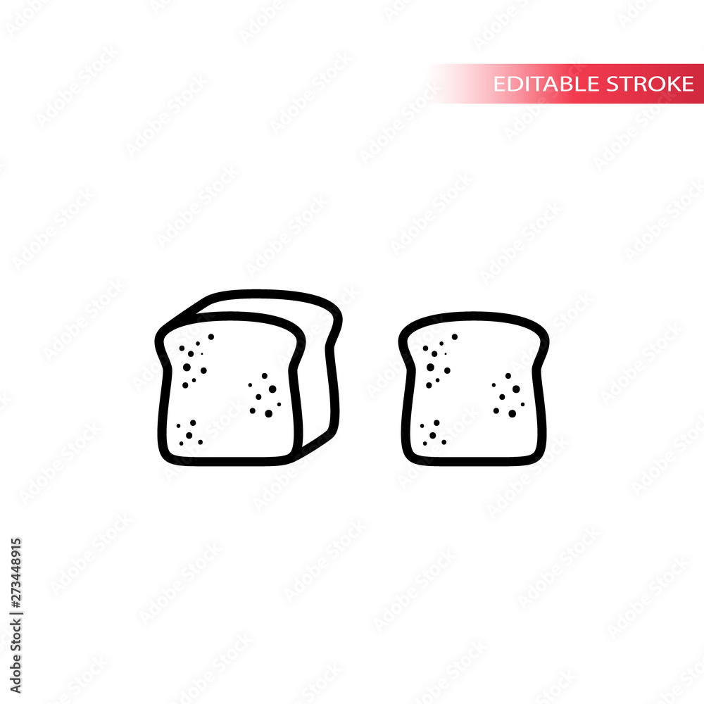 Bread Slice Outline