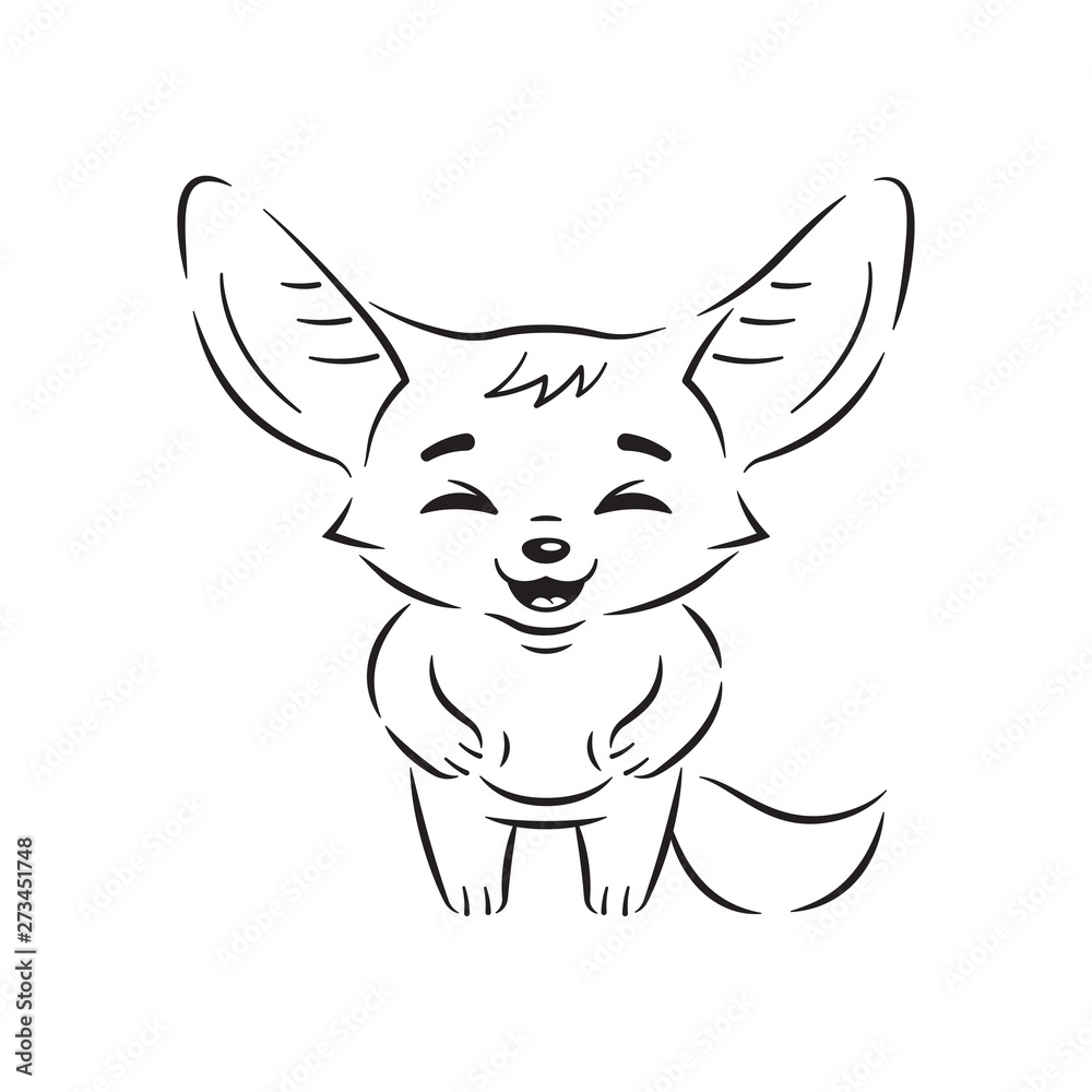 Fennec Fox Drawing Face