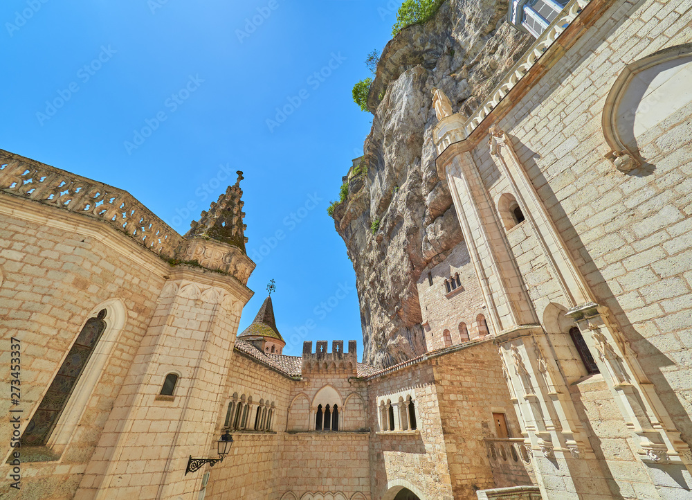 View of the main square atrium of Saint Sauveur and Blessed Virgin Mary ...