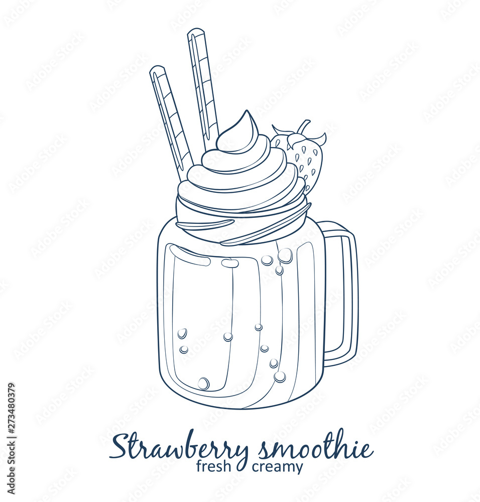 Smoothie Clip Art Black And White