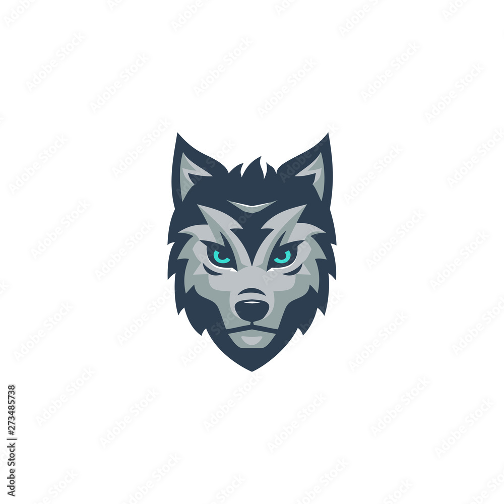 Wolf logo vector Stock Vector | Adobe Stock