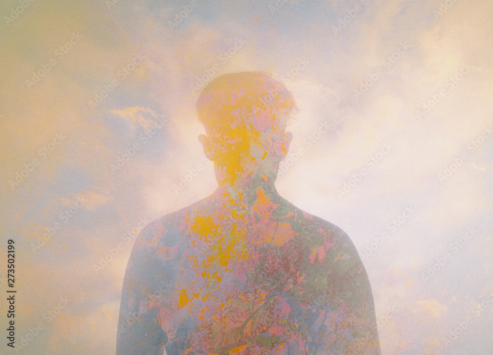 human double exposure Stock Photo | Adobe Stock