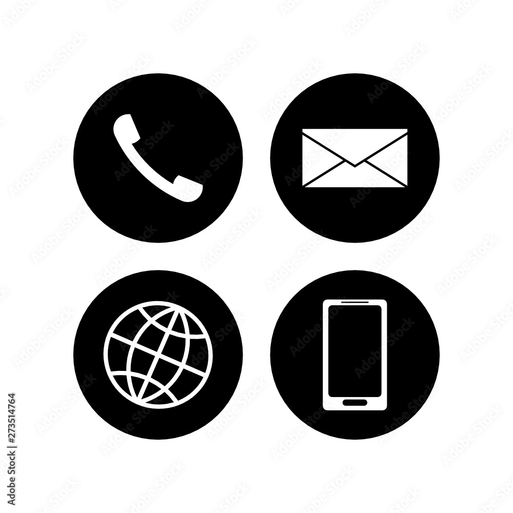 Black Circle Email Icon