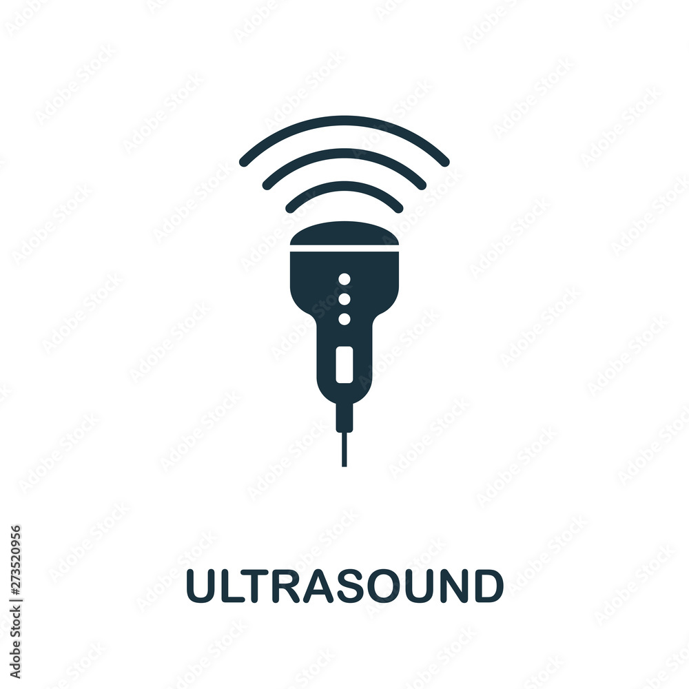 Ultrasound vector icon symbol. Creative sign from biotechnology icons ...