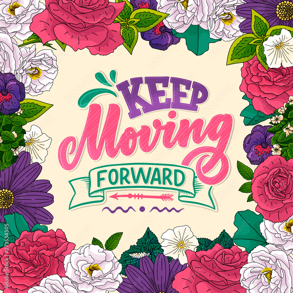 Motivational calligraphy poster. Inspirational quote. Vector typography ...