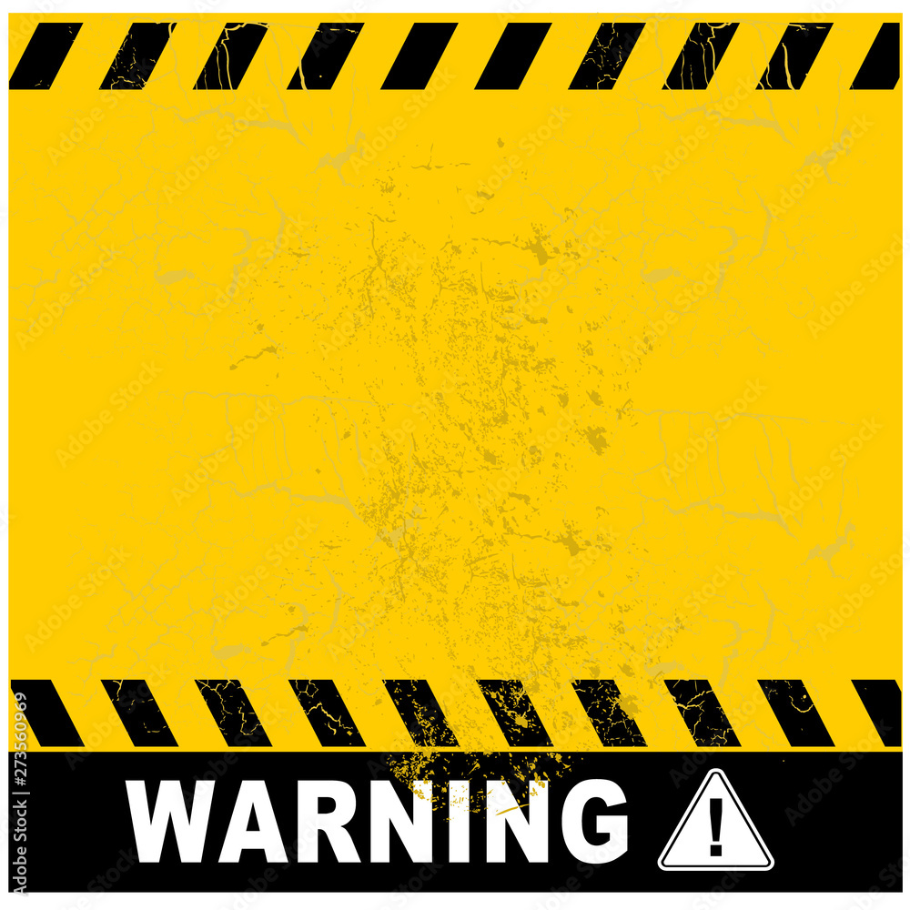 Warning, under construction sign Stock Vector | Adobe Stock