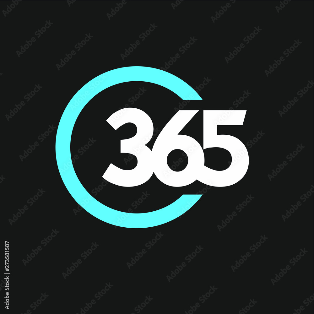365 infinity logo icon design vector illustration Stock Vector | Adobe ...