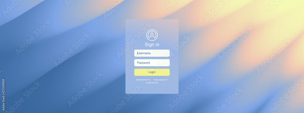 Login user interface. Modern screen design for mobile app and web ...