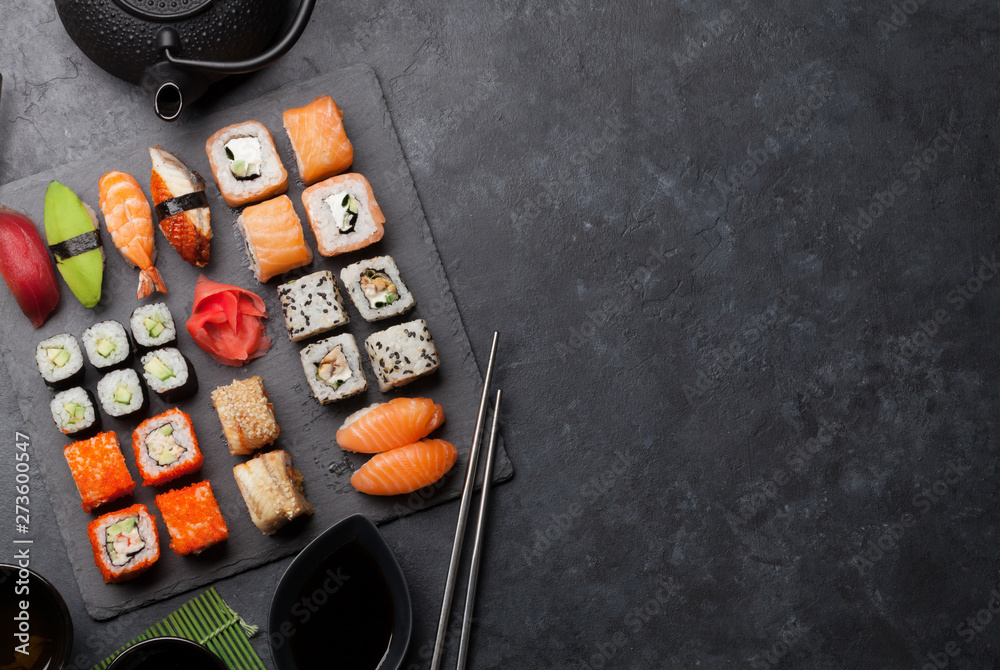 Japanese sushi set Stock Photo | Adobe Stock