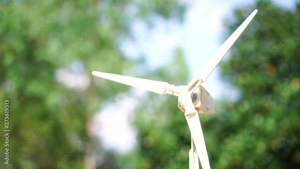 Wind mill of Eco Green Energy/Future Alternative energy or awareness of ...