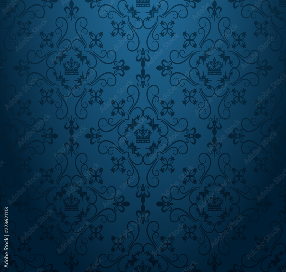 Dark blue background wallpaper for your design, vector illustration ...