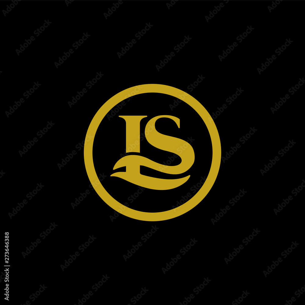 Luxury Initial LS Logo Design With Circle-Vector Stock Vector | Adobe Stock
