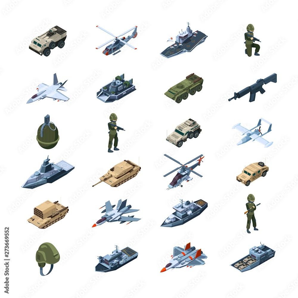 Military transport. Army gadget armor uniform weapons guns tanks ...