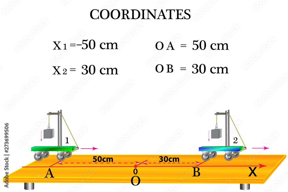 Figure which displays the position of the body in space, the starting ...