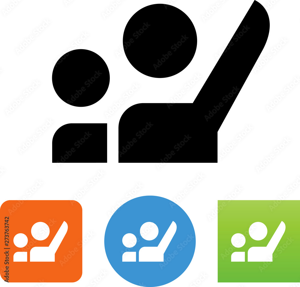 Hand Raised Icon - Illustration Stock Vector | Adobe Stock