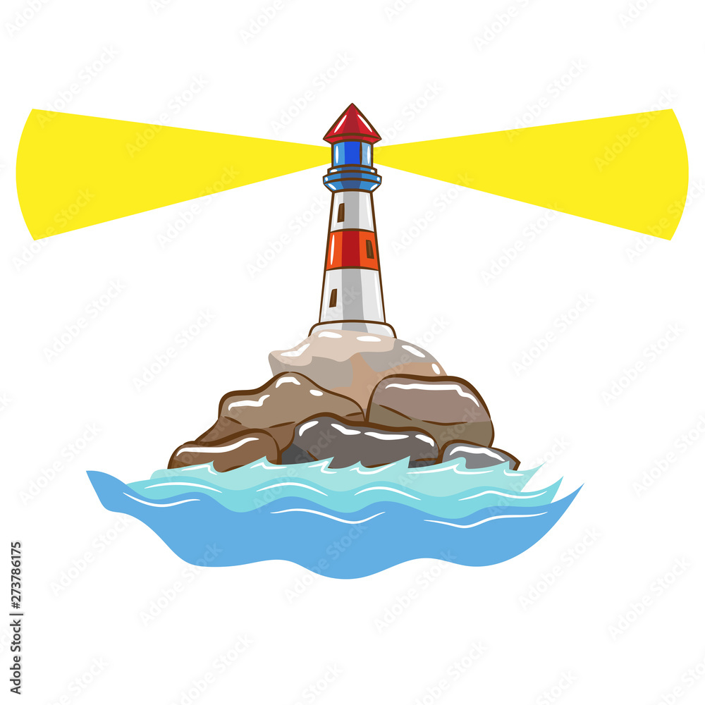lighthouse vector graphic design Stock Vector | Adobe Stock