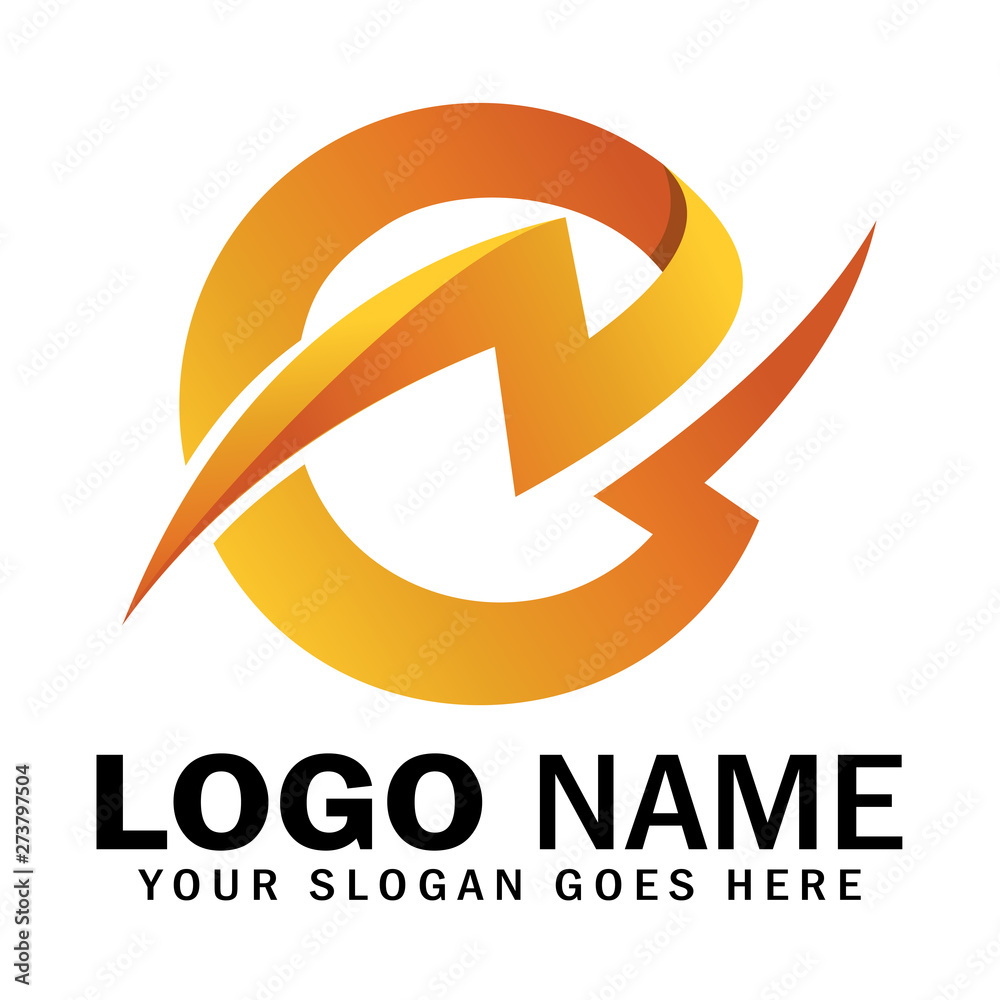 Initial letter E thunder logo, thunderbolt letter E symbol, letter E to ...