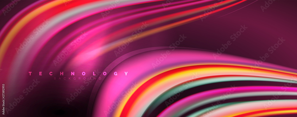 Techno Rainbow Background