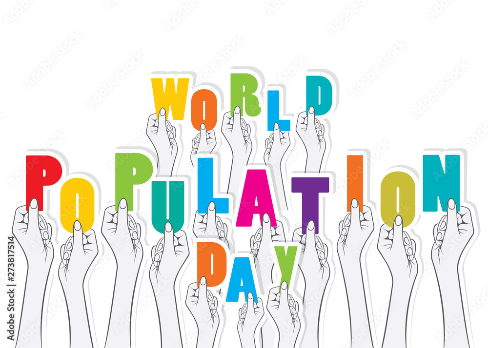 world population day poster design Stock Vector | Adobe Stock