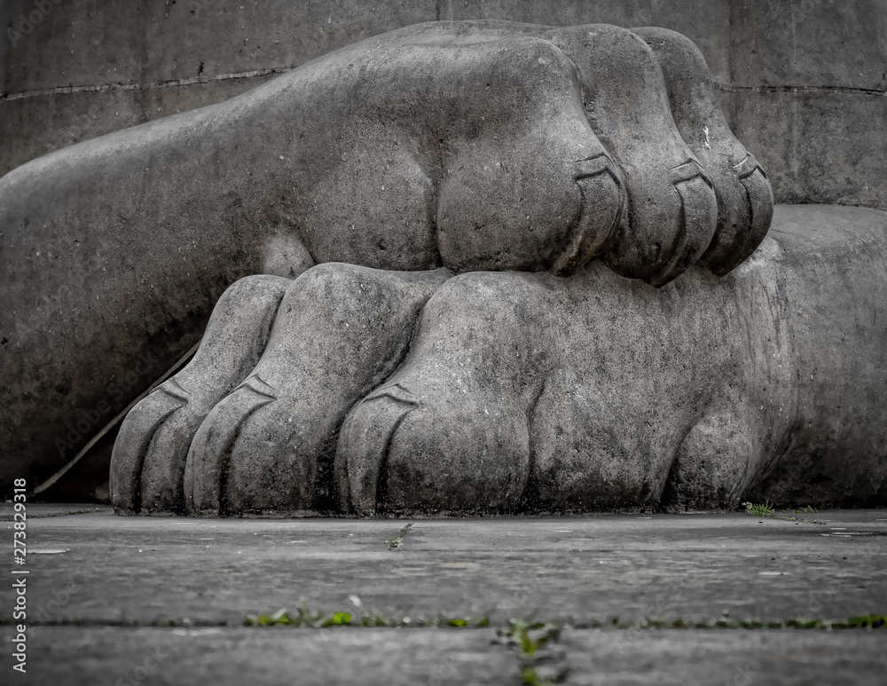 Paws of a Winged Sphinx-Like Animal With A Human Head by Dhruva Mistry ...