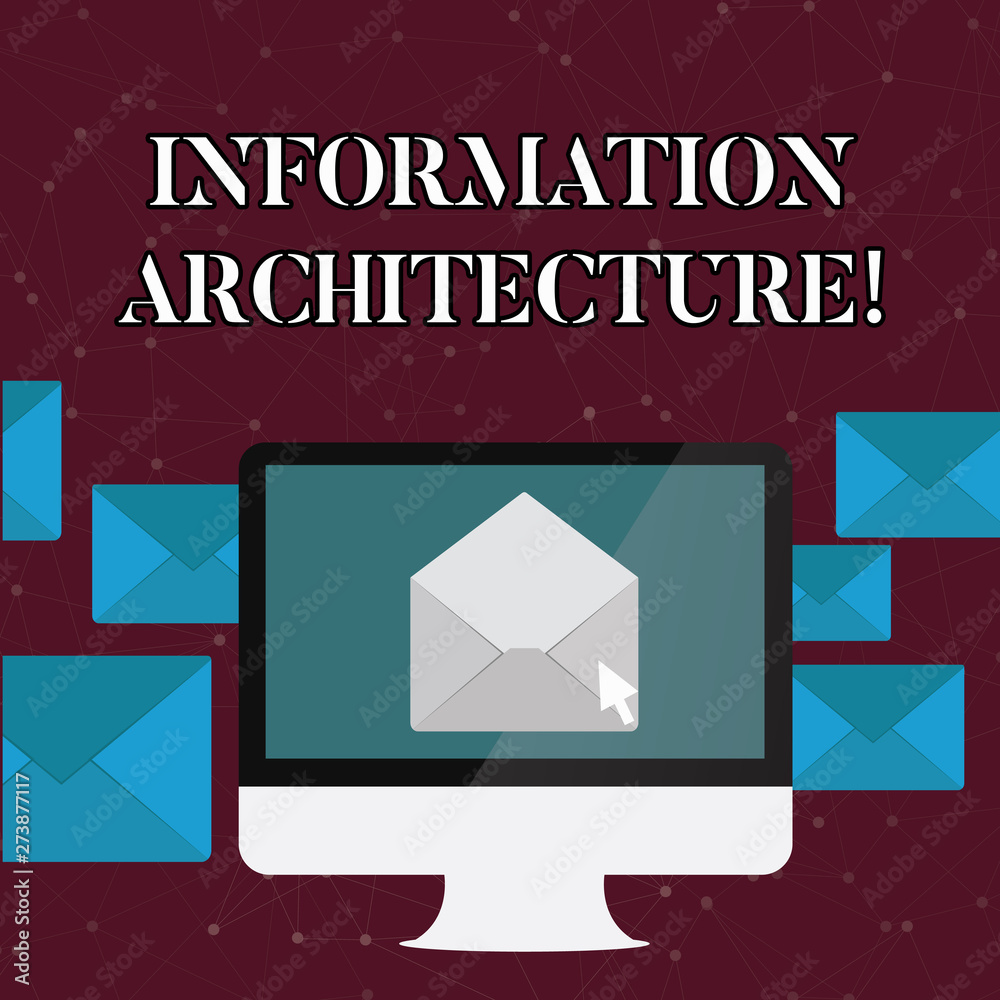 Text sign showing Information Architecture. Business photo text ...