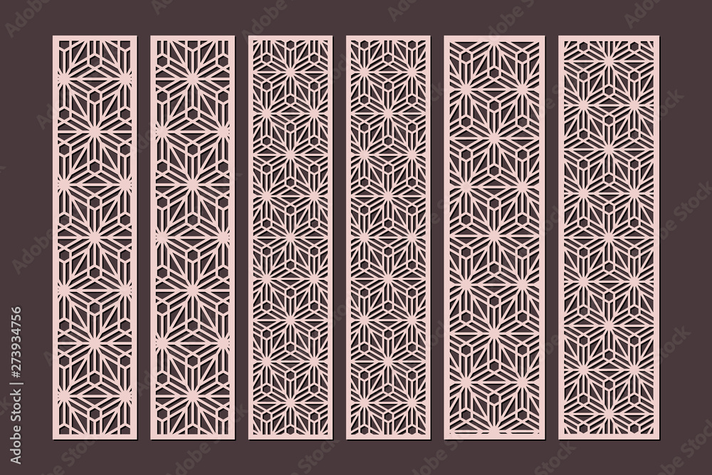 Laser cut decorative ornamental borders patterns in japanese kumiko ...