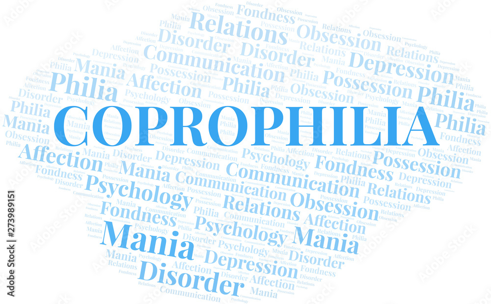 Coprophilia word cloud. Type of Philia. Stock Vector | Adobe Stock
