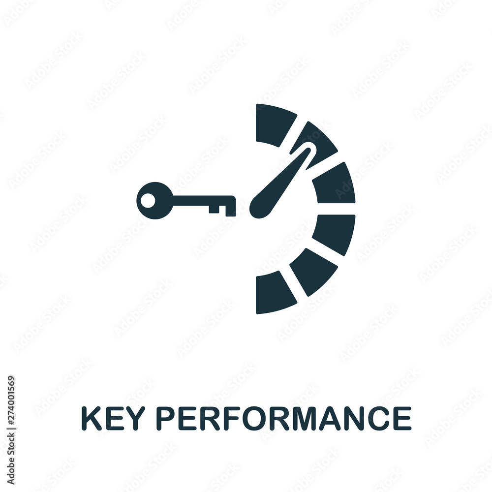 Key Performance vector icon symbol. Creative sign from icons collection ...