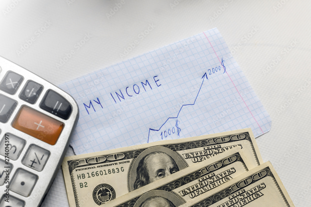 financial planning, calculating and analyzing of financial data concept ...